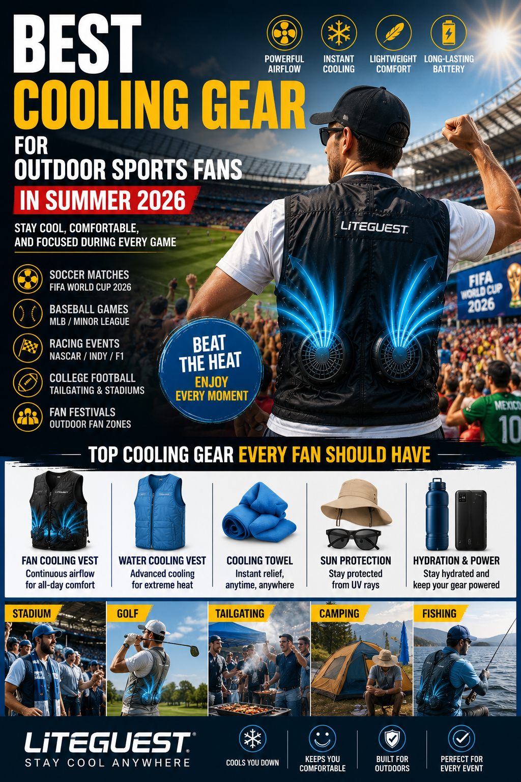 Best Cooling Gear for Outdoor Sports Fans in Summer 2026